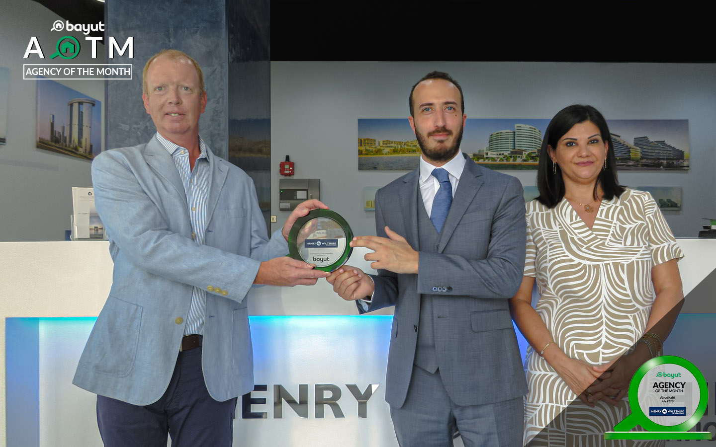 Henry Wiltshire International Wins Bayut Award in July 2020 - MyBayut
