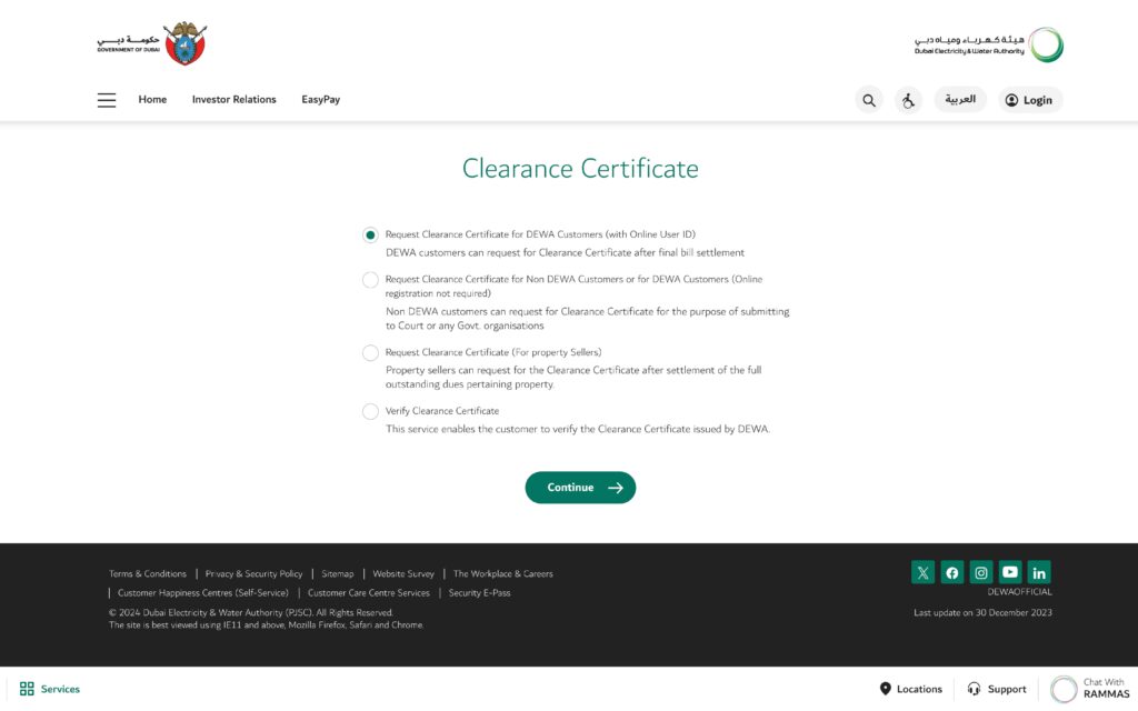 How to Request DEWA Clearance Certificate in Dubai - MyBayut