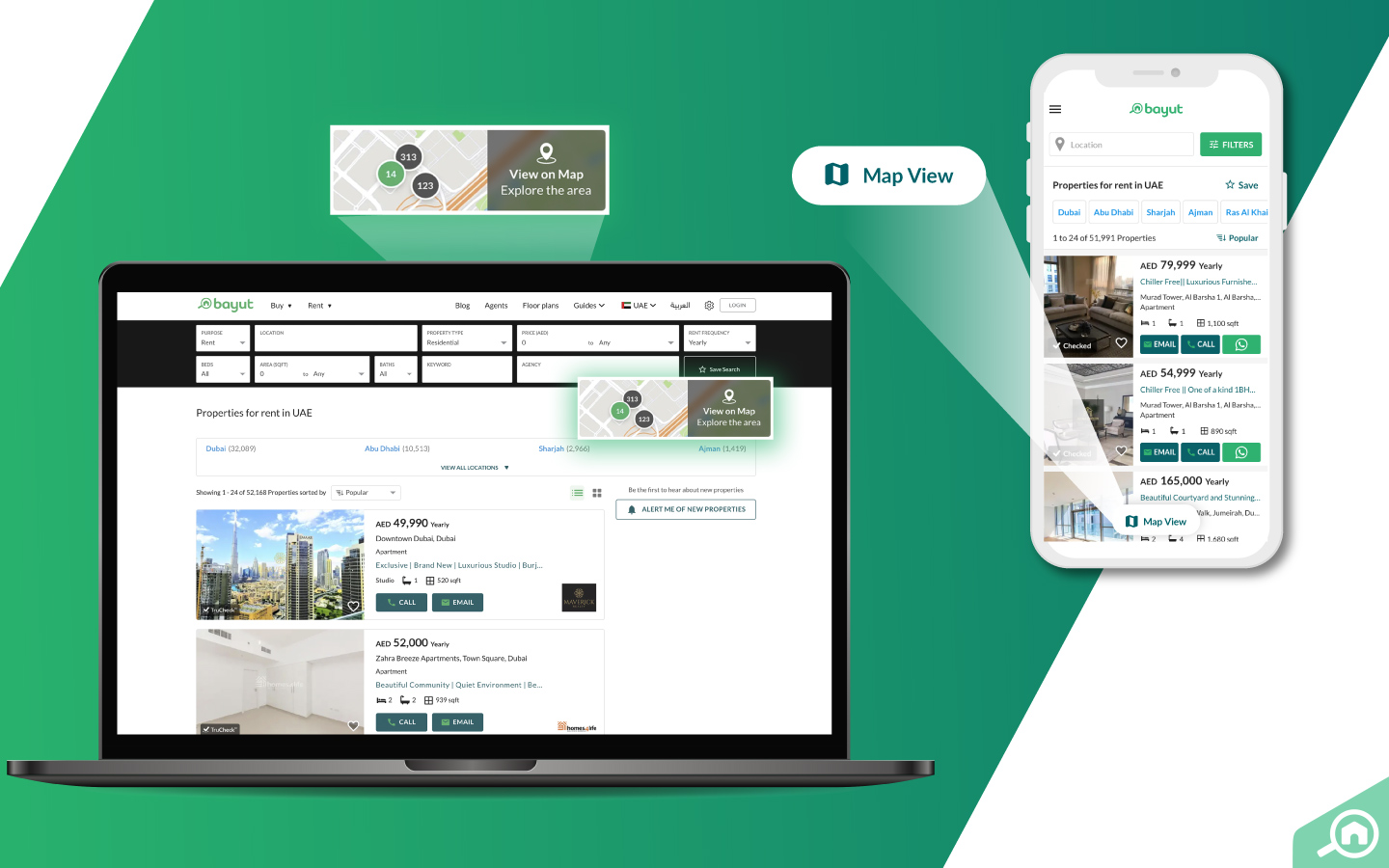 Map View on Bayut: Steps to use new feature for Property Search - MyBayut