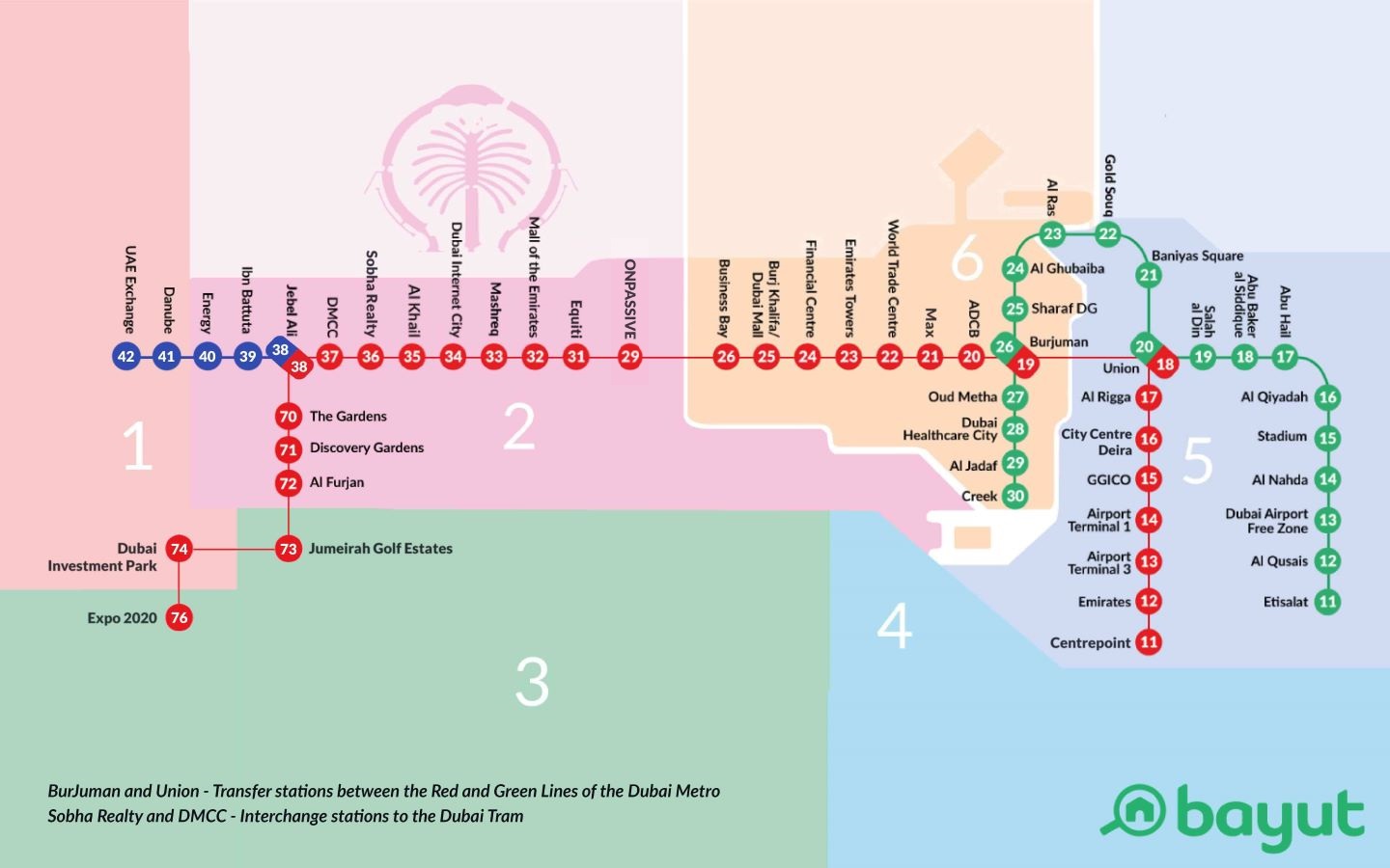 Dubai Metro - A Complete Guide: Map, Timings, Stations & More - MyBayut