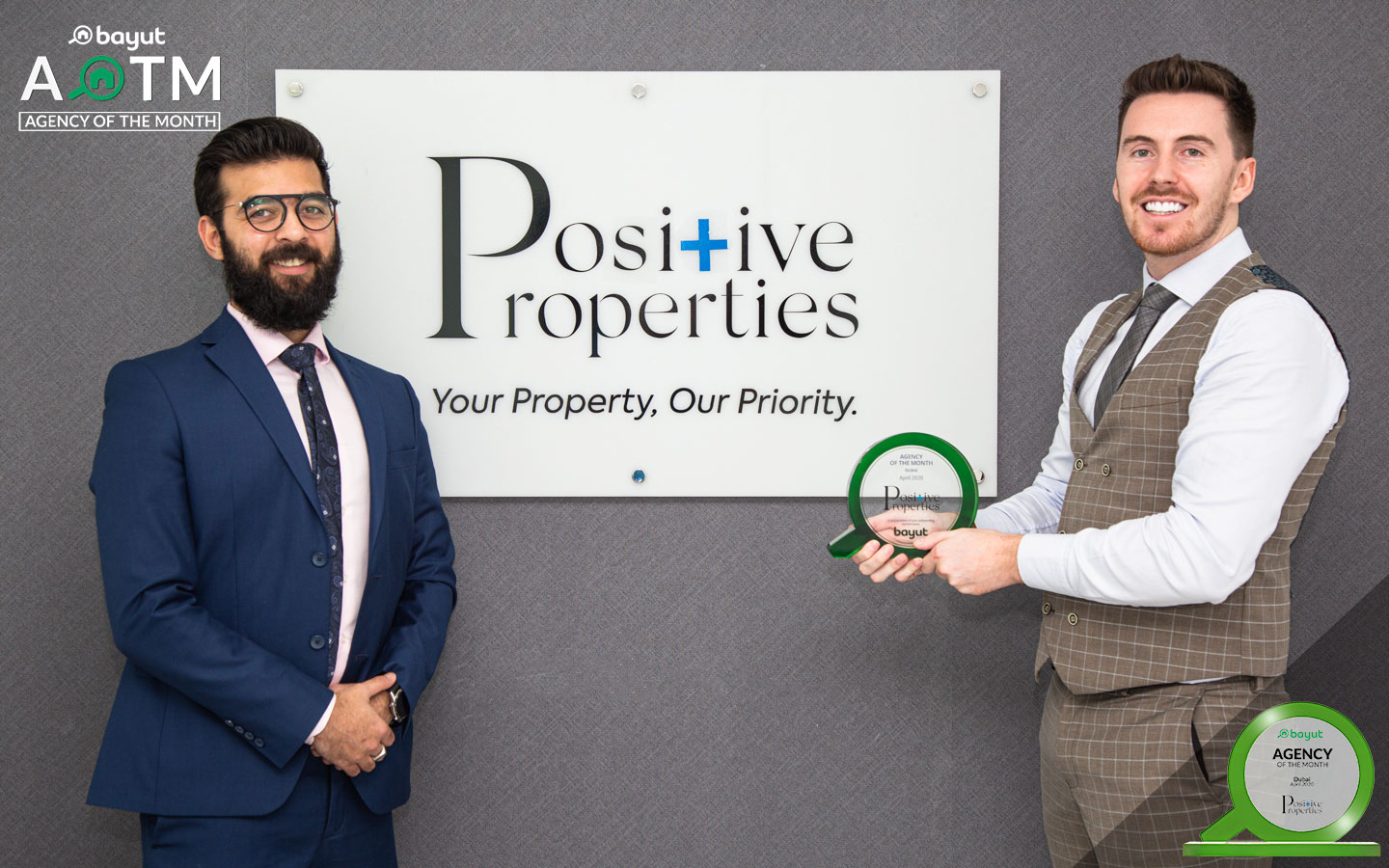 Positive Properties Wins Bayut's Agency of the Month Award - MyBayut