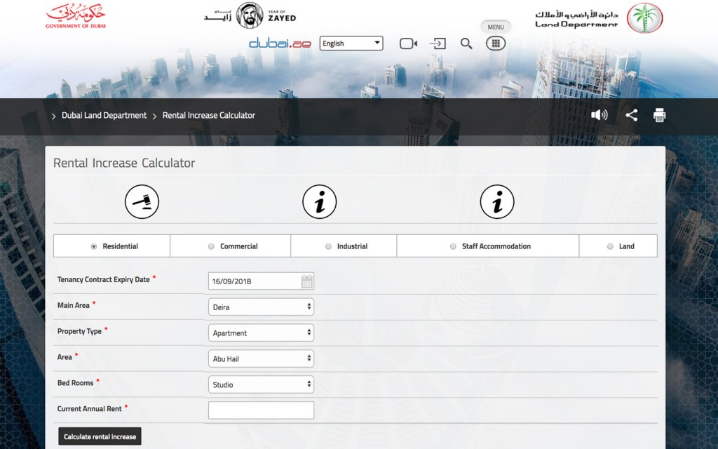 How to use the RERA Rental Increase Calculator? - MyBayut