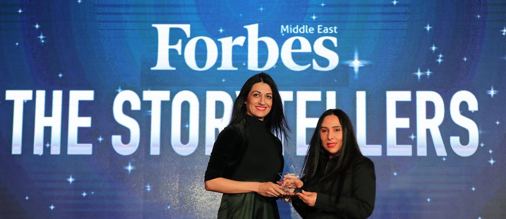 Sahar Khan Wins Storyteller Award By Forbes Middle East 2020 - MyBayut